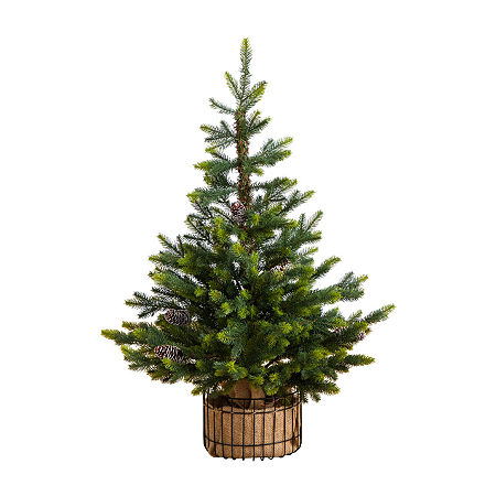 Click here for Nearly Natural 3 Foot Pine Christmas Tree  One Siz... prices