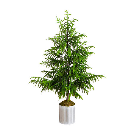 Click here for Nearly Natural 5 Foot Pine Christmas Tree  One Siz... prices