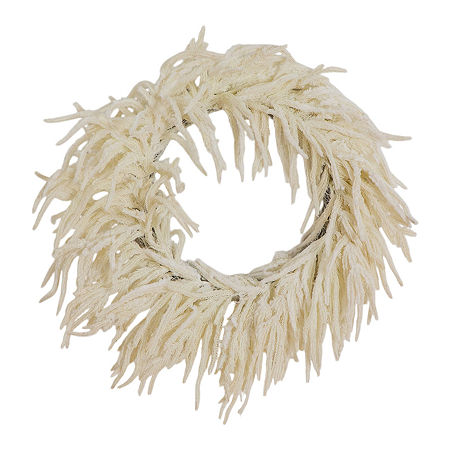 Click here for Nearly Natural Wreath  One Size  White prices