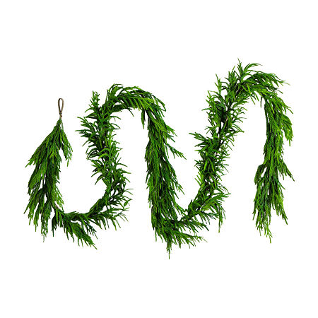 Click here for Nearly Natural 15ft Real Touch Pine Garland Wreath... prices