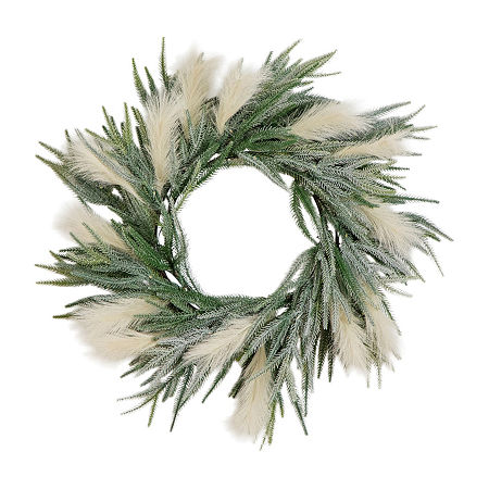 Click here for Nearly Natural Pre-Lit Wreath  One Size  White prices