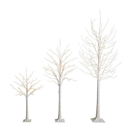 Click here for Nearly Natural 8 Foot Pre-Lit Birch Christmas Tree... prices
