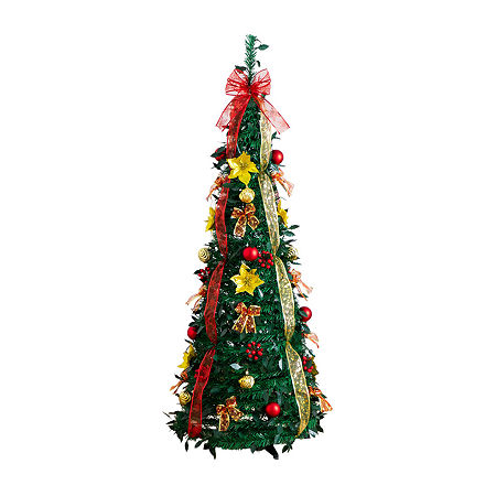 Click here for Nearly Natural 5 Foot Pre-Lit Collapsible Pre-Deco... prices