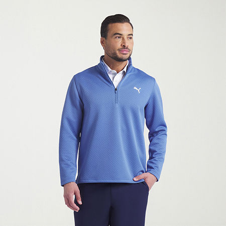 Click here for PUMA Mens Mock Neck Long Sleeve Active Quarter-Zip... prices