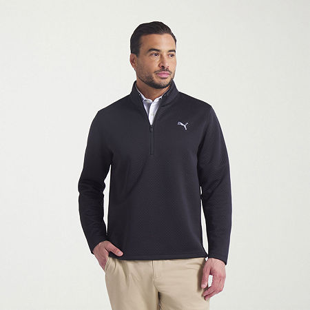 Click here for PUMA Mens Mock Neck Long Sleeve Active Quarter-Zip... prices