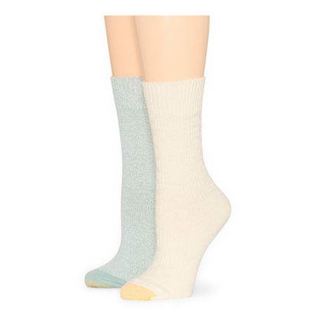 Click here for Gold Toe Womens 2 Pair Crew Socks  6-9  Gray prices