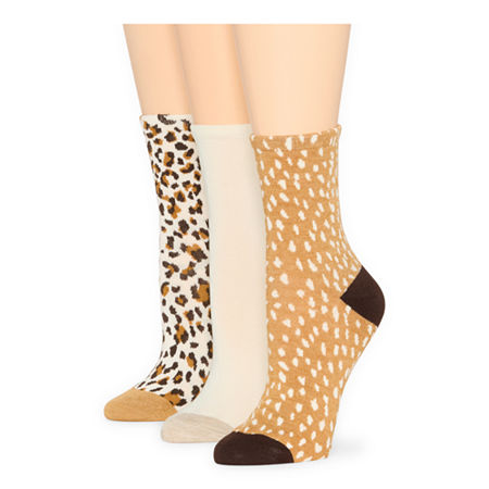 Click here for Gold Toe Womens 3 Pair Crew Socks  6-9  Beige prices