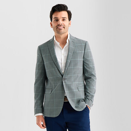 Click here for J. Ferrar Mens Plaid Slim Fit Sport Coat  36 Regul... prices
