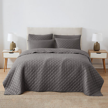 Click here for Cannon Oversized Cotton Percale 3-Pc. Quilt Set  K... prices