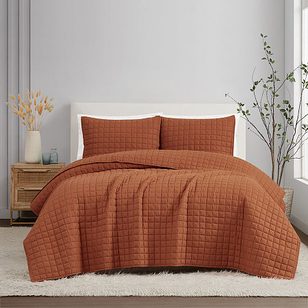 Click here for Brookyln Loom Flax Linen 3-Pc. Quilt Set  King - R... prices