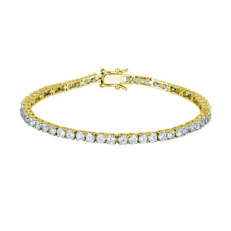 Click here for DiamonArt 18K Yellow Gold over Silver Cubic Zircon... prices
