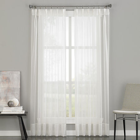Click here for CHF Soho Pinch Pleat Sheer Single Curtain Panel  O... prices