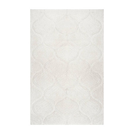 nuLoom Mellow HJML01A 5 x 8 Area Rug - White