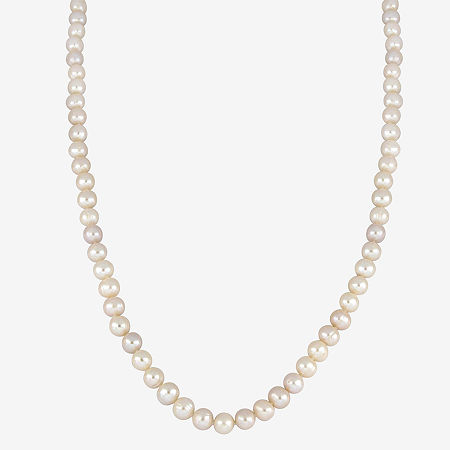 Click here for Womens White 36 Inch Strand Necklace  One Size prices