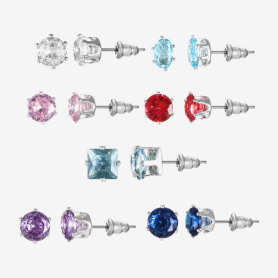 Sparkle Allure Days Of The Week Womens Multi Color Cubic Zirconia Oval ...