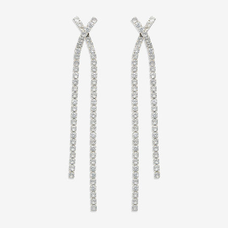 Click here for Mixit Womens Cubic Zirconia Drop Earrings  One Siz... prices