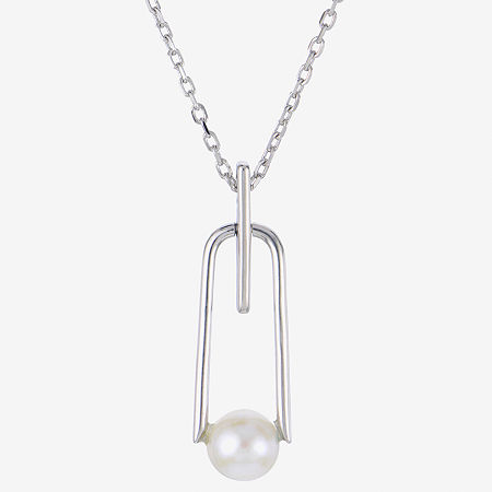 Click here for Womens White Cultured Freshwater Pearl Sterling Si... prices