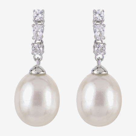 Click here for Womens White Cultured Freshwater Pearl Sterling Si... prices