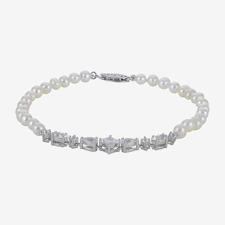 Click here for Womens White Cultured Freshwater Pearl Sterling Si... prices