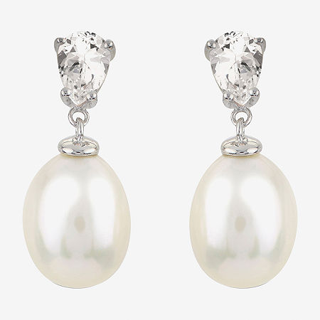 Click here for Womens White Cultured Freshwater Pearl Sterling Si... prices