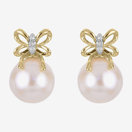 Click here for White Cultured Freshwater Pearl 14K Gold 11.5mm Bo... prices