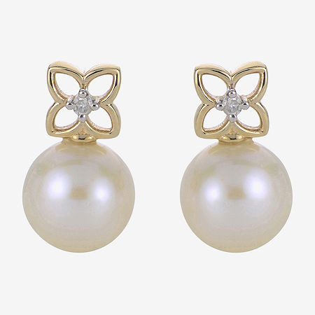 Click here for White Cultured Freshwater Pearl 14K Gold 15mm Bow... prices
