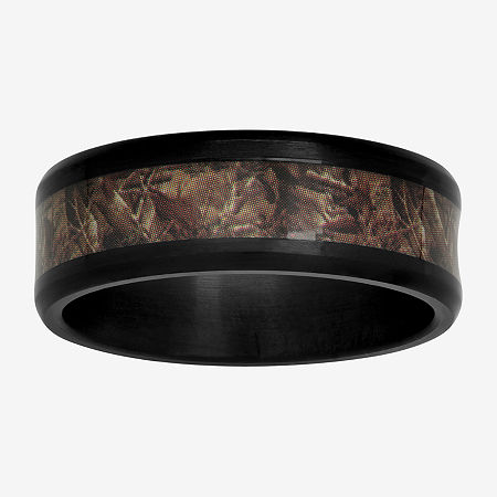Click here for Mens Black Ceramic and Camo Inlay 8mm Comfort Fit... prices