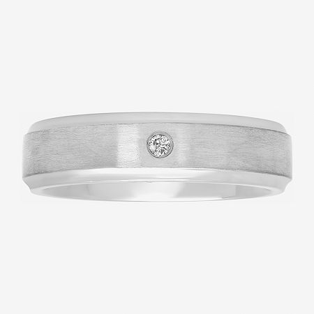 Click here for Personalized Mens Diamond-Accent 6mm Stainless Ste... prices