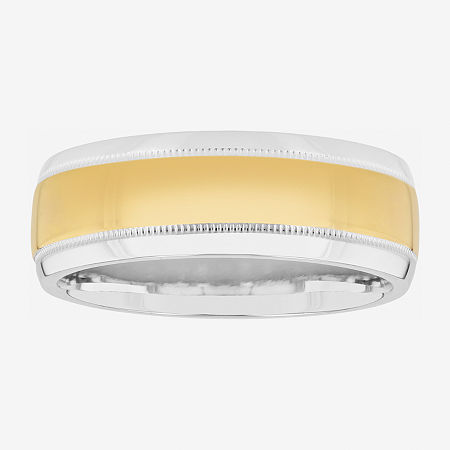 Click here for Mens 8MM 14K Gold Over Silver Sterling Silver Wedd... prices