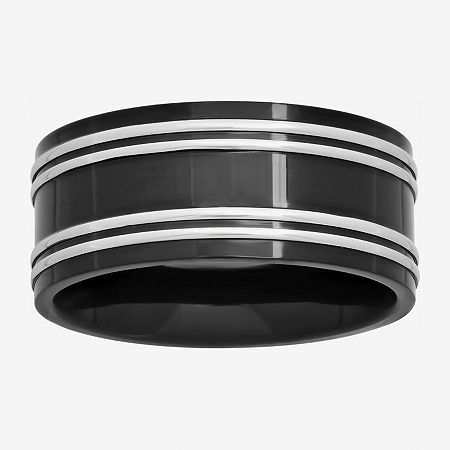 Click here for Mens 10mm Two-Tone Stainless Steel Wedding Band  8... prices