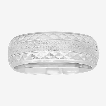 Click here for Mens 8MM Sterling Silver Wedding Band  8 prices