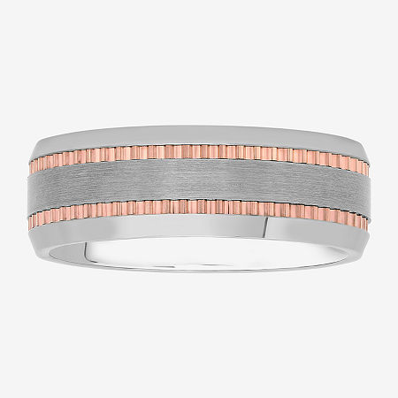 Click here for Mens Tungsten Carbide Two-Tone Wedding Band  8 prices