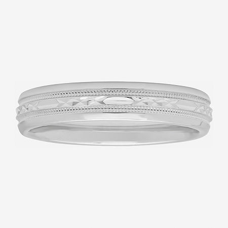 Click here for Womens 4mm Sterling Silver Wedding Band  6  White prices