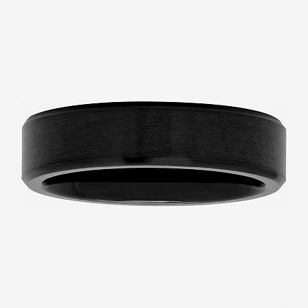 Click here for Mens 6mm Black Cobalt Wedding Band  11 1/2 prices