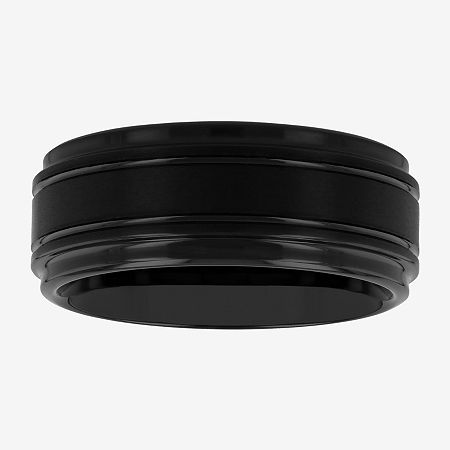Click here for Mens 9M Tungsten Wedding Band  15  Black prices