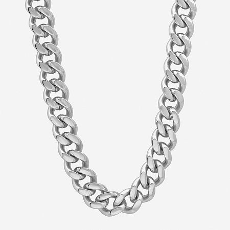 Click here for Mens Stainless Steel 24 9mm Flat Curb Chain Neckla... prices