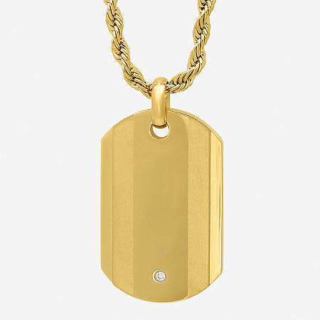 Click here for Mens Cubic Zirconia Gold-Tone Ion-Plated Stainless... prices