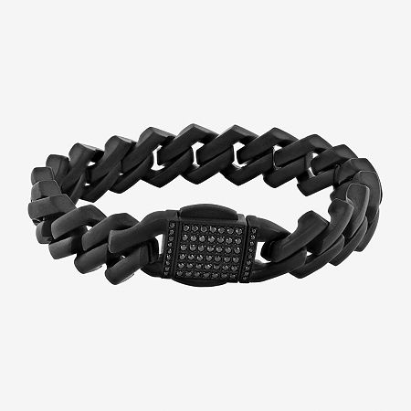 Click here for Mens Stainless Steel 8 3/4 Inch Link Bracelet  One... prices