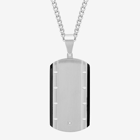 Click here for Mens Diamond Accent Natural White Diamond Stainles... prices