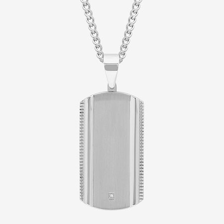 Click here for Mens Diamond Accent Natural White Diamond Stainles... prices