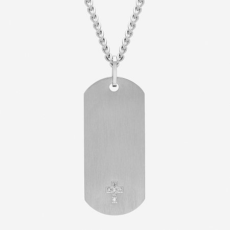 Click here for Mens Diamond Accent Natural White Diamond Stainles... prices