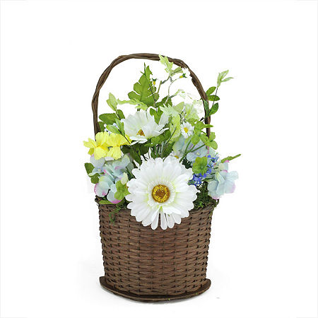 Click here for 14.5 Blue and White Mixed Flower Artificial Spring... prices