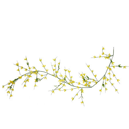 Click here for 5 x 2 Green and Yellow Artificial Spring Floral Ga... prices