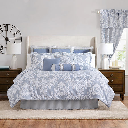 Rose Tree Floral Damask 4-Pc. Comforter Set  King - Periwinkle