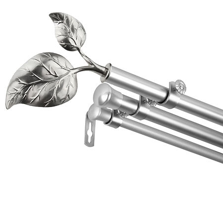 Click here for Rod Desyne Ivy Triple Curtain Rod  One Size  Silve... prices