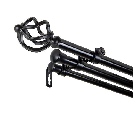 Click here for Rod Desyne Twist Triple Curtain Rod  One Size  Bla... prices