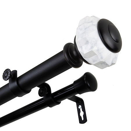 Click here for Rod Desyne Linden Double Curtain Rod  One Size  Bl... prices