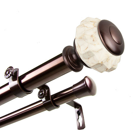Click here for Rod Desyne Linden Double Curtain Rod  One Size  Br... prices