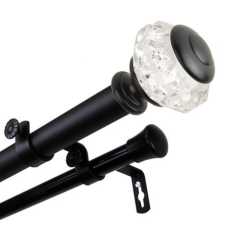 Click here for Rod Desyne Inez Double Curtain Rod  One Size  Blac... prices