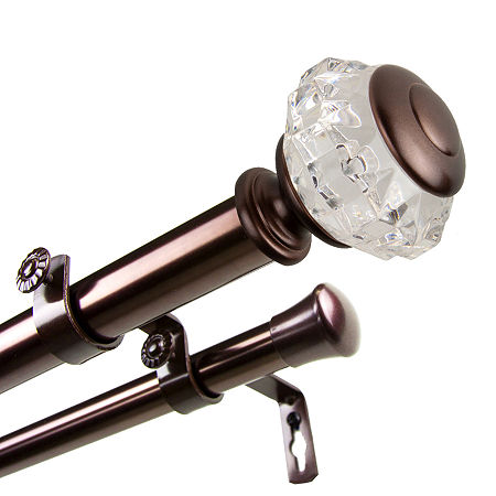 Click here for Rod Desyne Inez Double Curtain Rod  One Size  Brow... prices